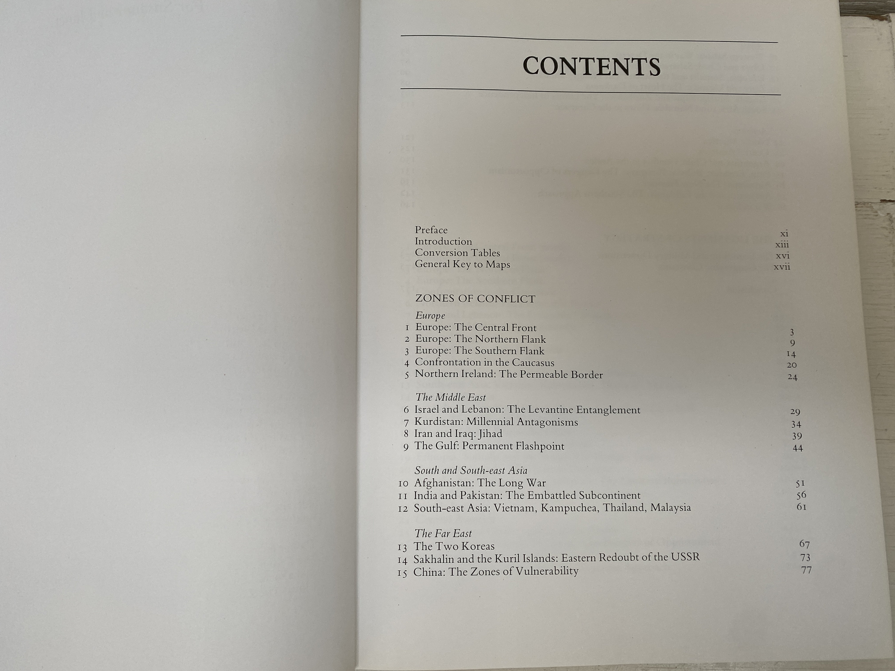 Zones of Conflict an Atlas of Future Wars by John Keegan & Andrew ...