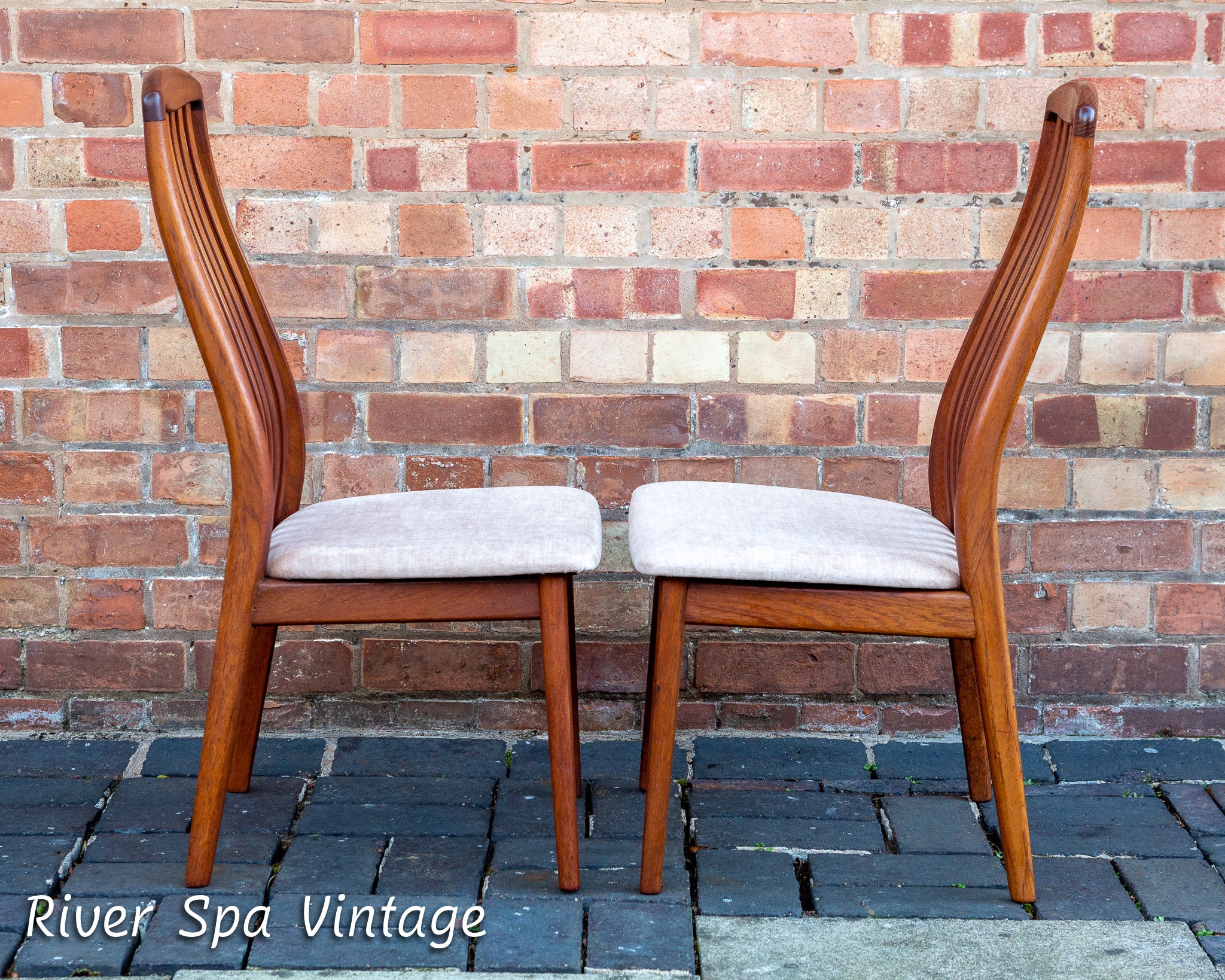 Teak Danish Dining Chairs by Preben Schou Set of 6 High Back Mid ...