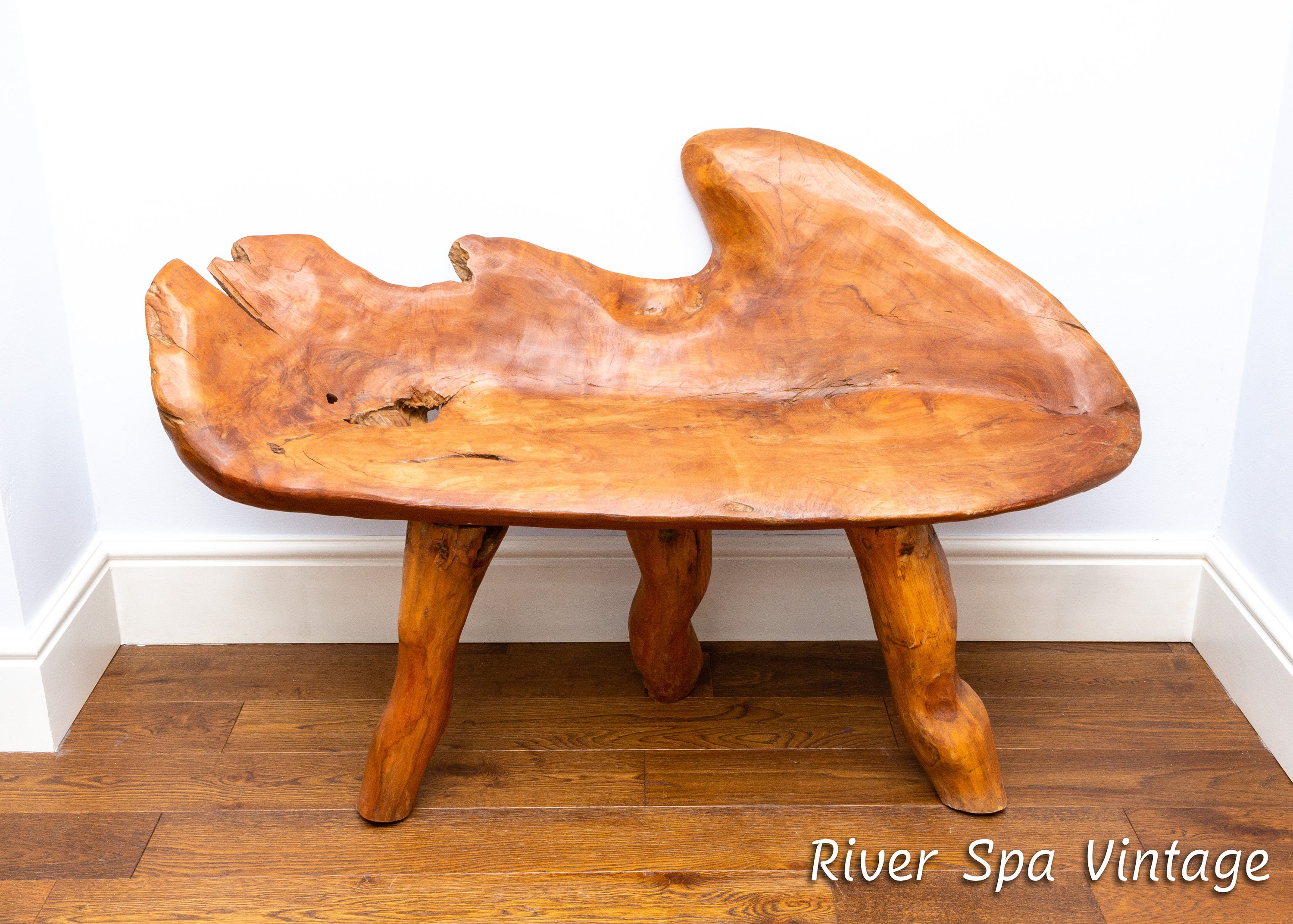 Magnificent Teak Root Bench Sculptural Natural Outdoors - Etsy