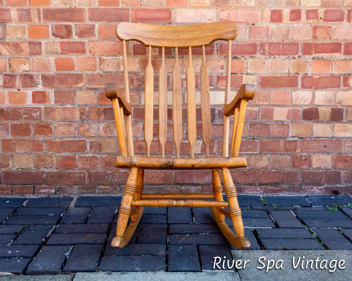 Bent Bros Rocking Chair Windsor Chair MCM Hitchcock Chair Mid Century ...