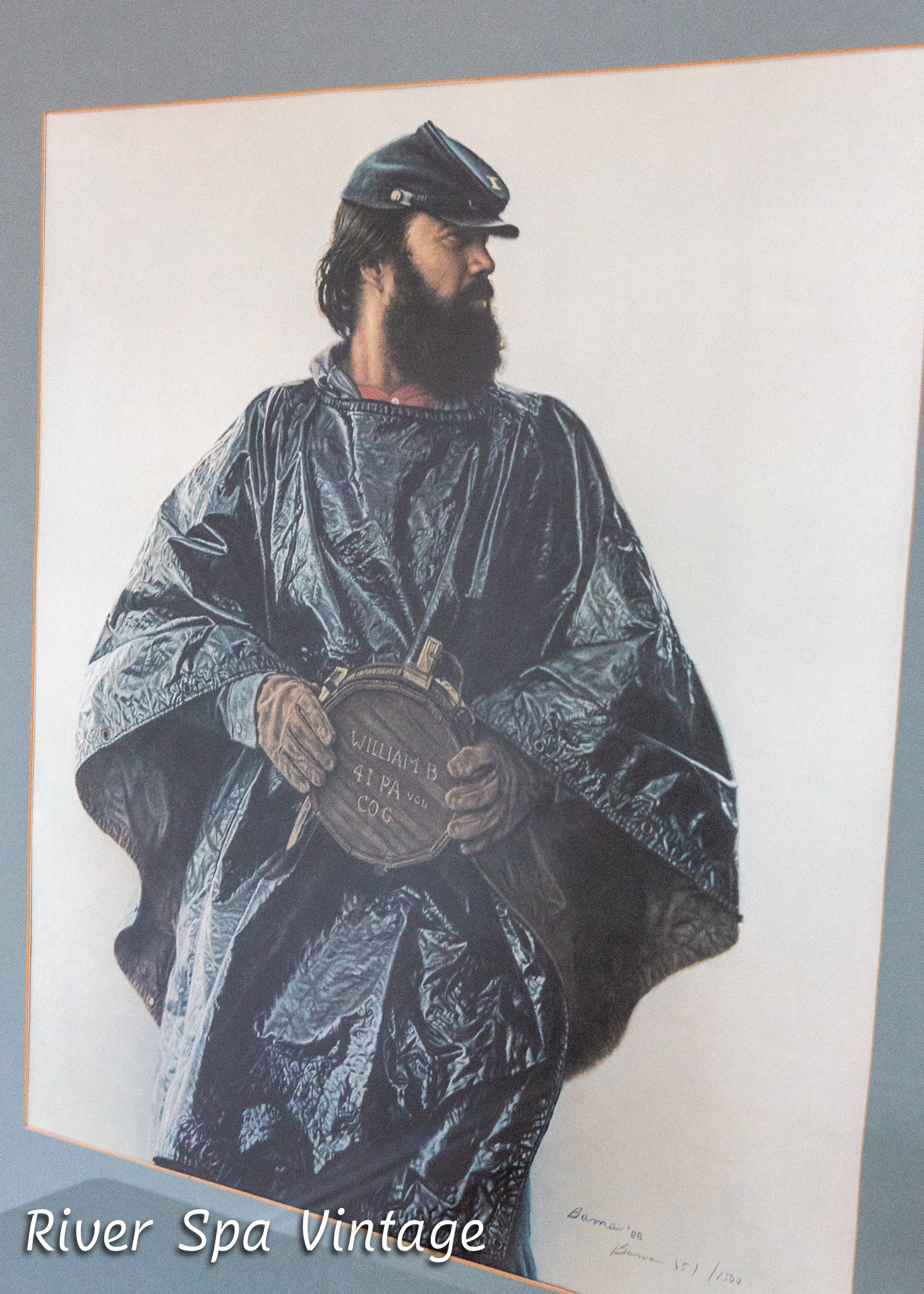 Signed Limited Edition James Bama Painting the Volunteer 1988 American ...