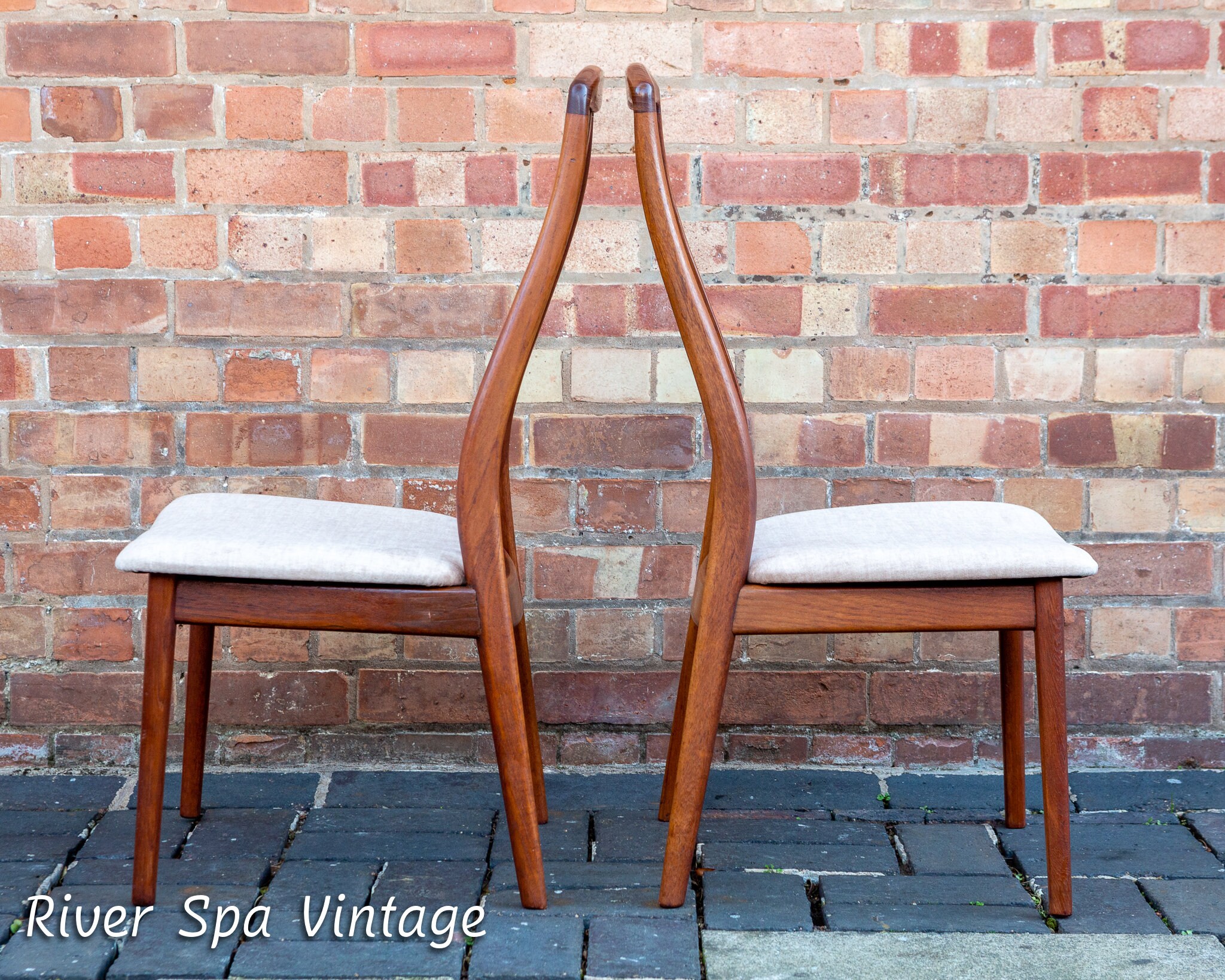 Teak Danish Dining Chairs by Preben Schou Set of 6 High Back Mid ...