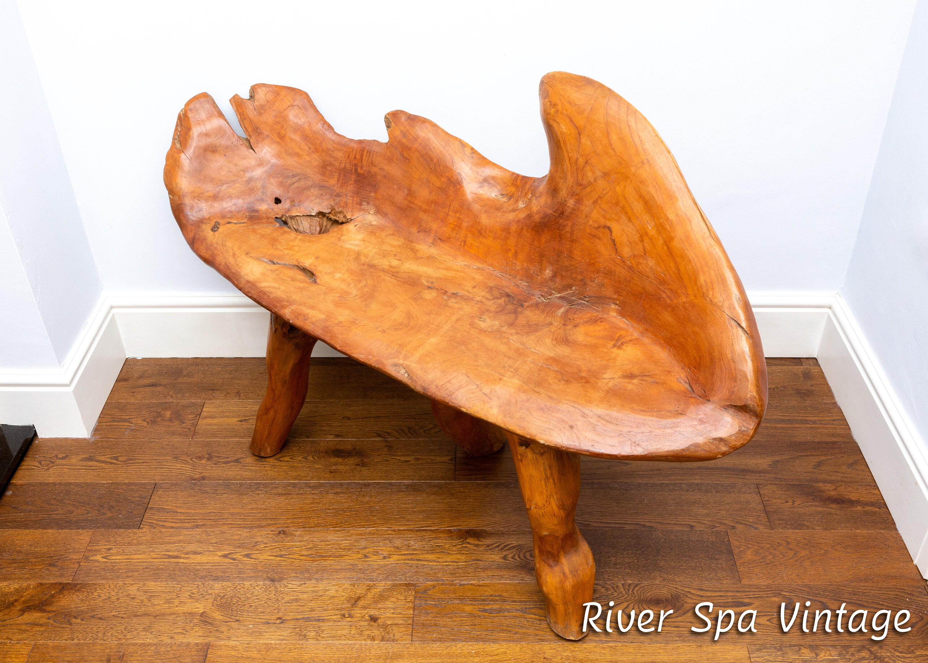 Magnificent Teak Root Bench Sculptural Natural Outdoors - Etsy