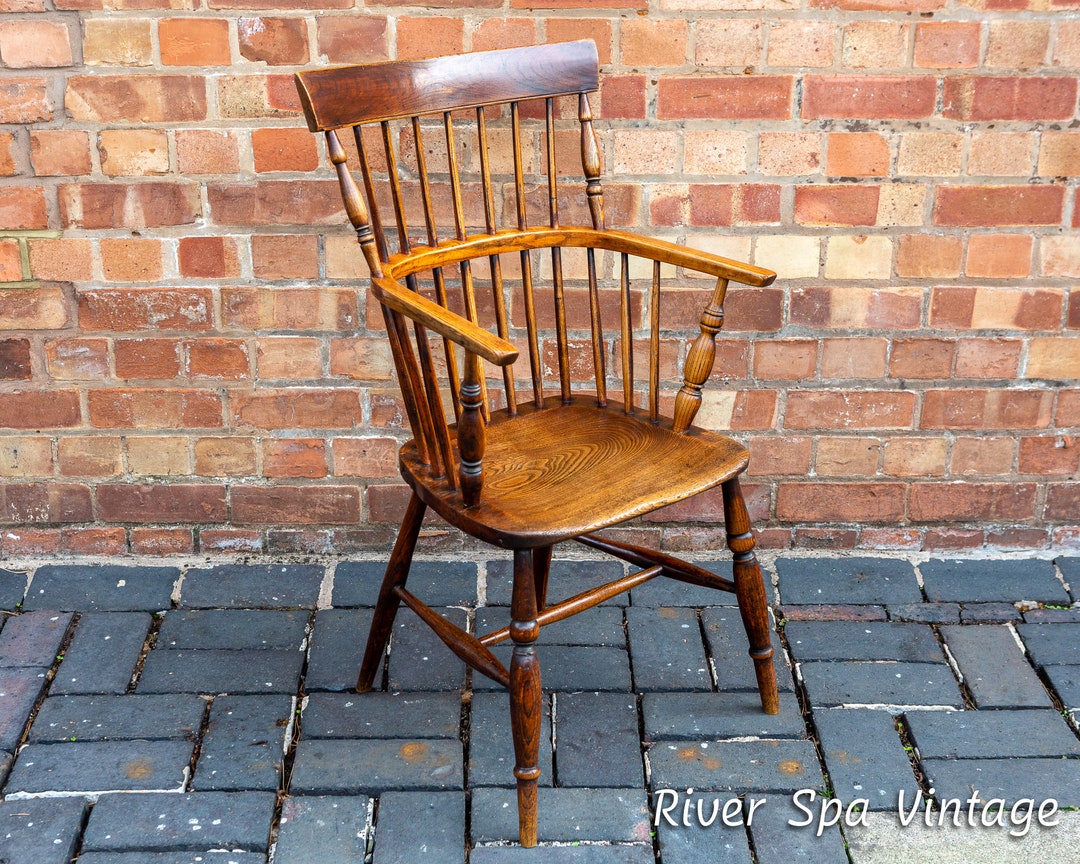 Lincolnshire Windsor Chair Comb Back Chair Antique 1840 Early Victorian ...