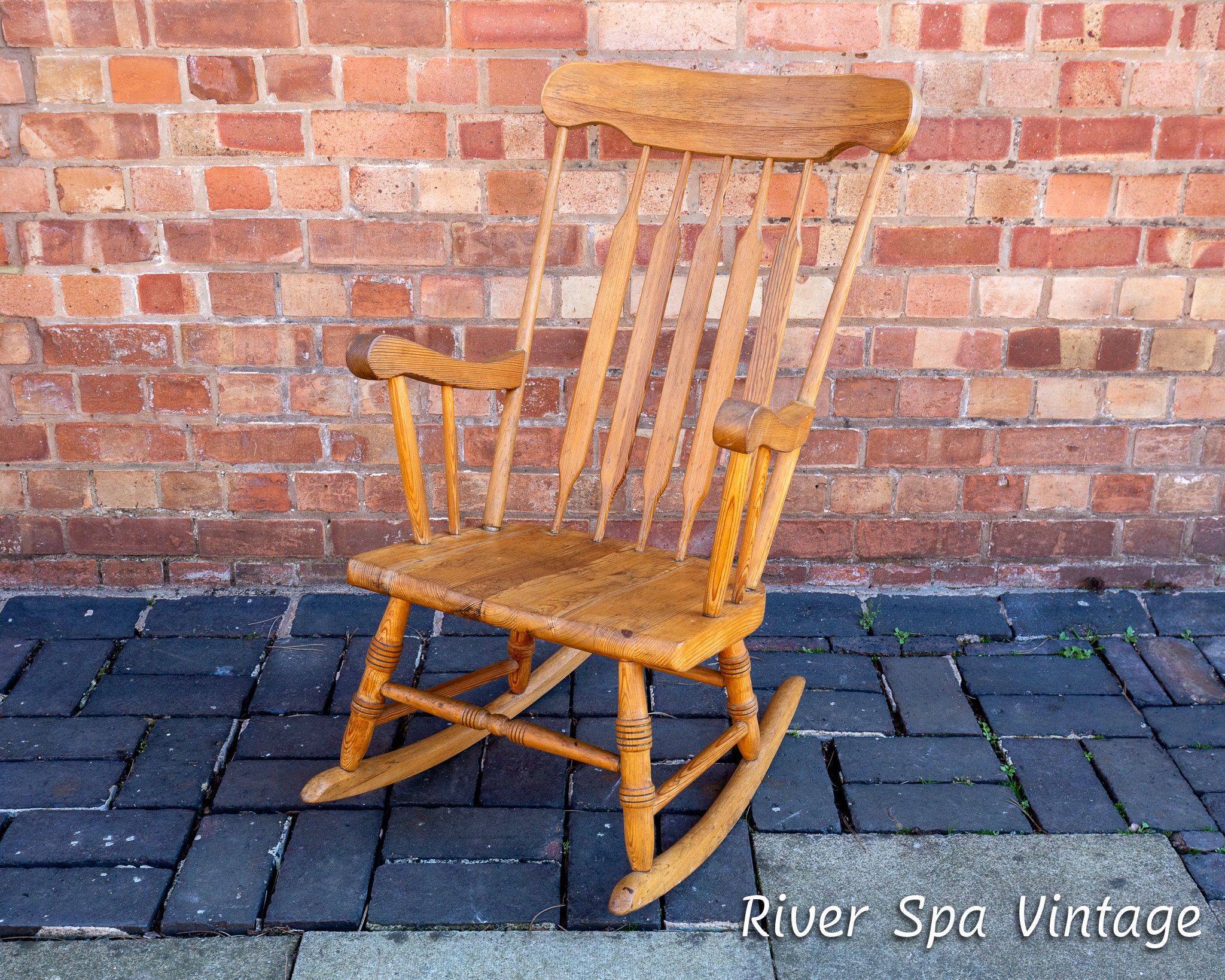 Bent Bros Rocking Chair Windsor Chair MCM Hitchcock Chair Mid Century ...