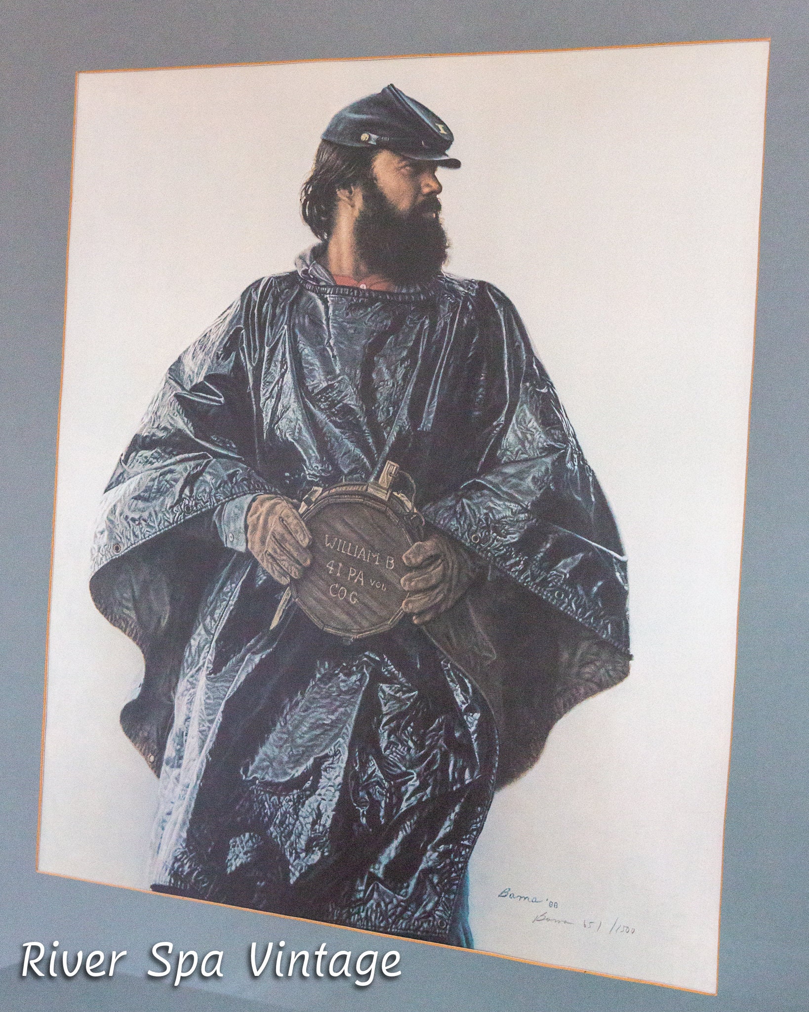 Signed Limited Edition James Bama Painting the Volunteer 1988 American ...