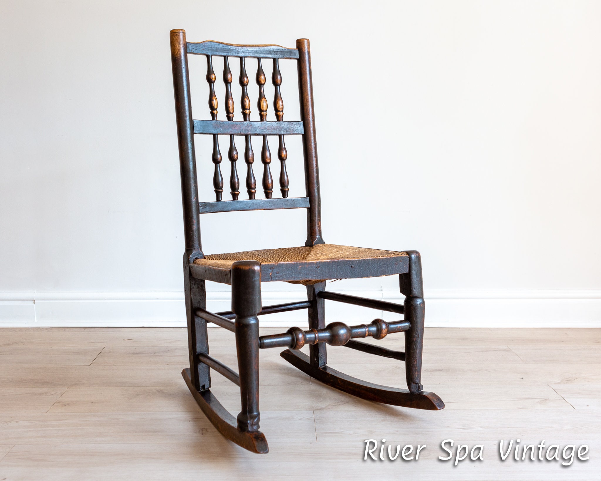 18th Century Rocking Chair Lancashire Rustic Fireside Chair English ...