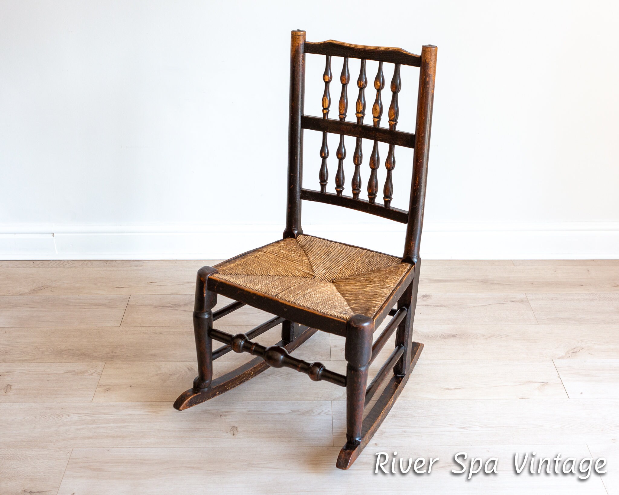 18th Century Rocking Chair Lancashire Rustic Fireside Chair English ...