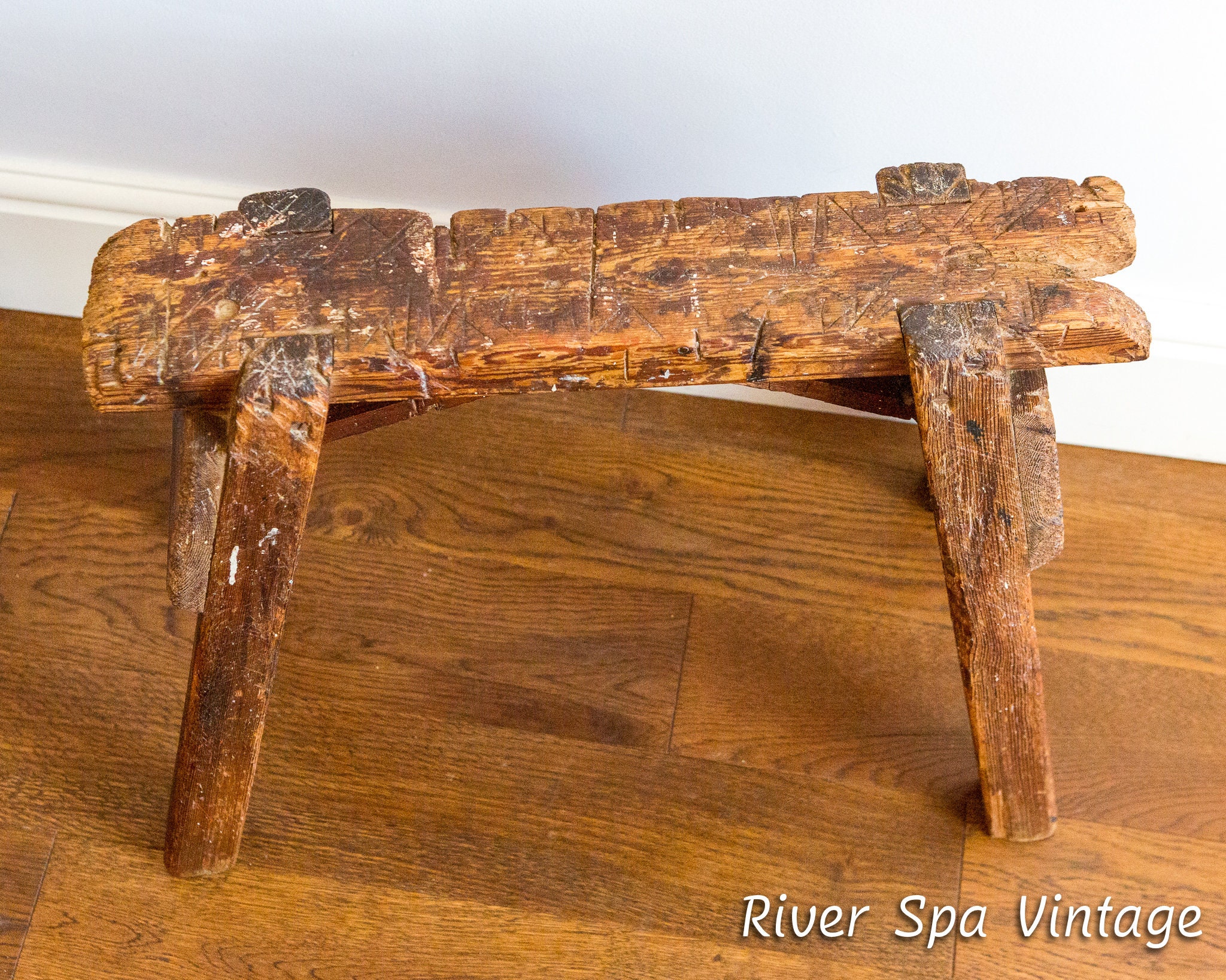 Vintage Rustic Industrial Decorative Sawhorse Carpenter's Trestle ...