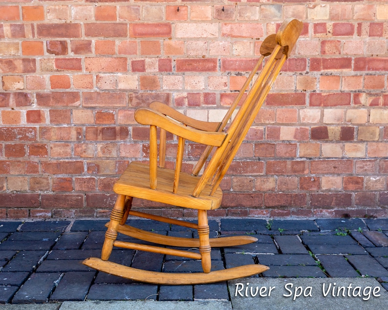 Bent Bros Rocking Chair Windsor Chair MCM Hitchcock Chair Mid Century ...