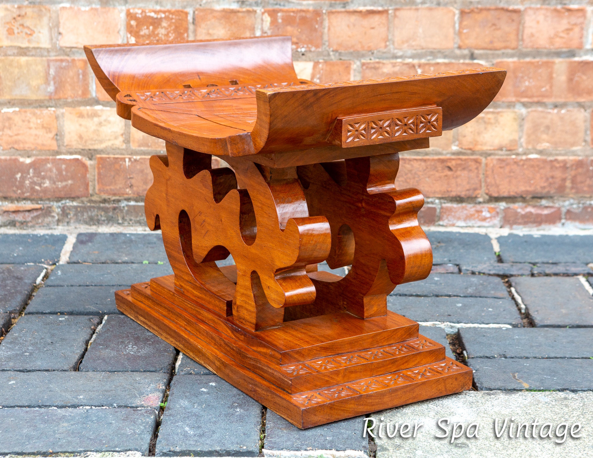 African Tribal Stool Royal Collection Queen Elizabeth Ghana 1960s Mid ...