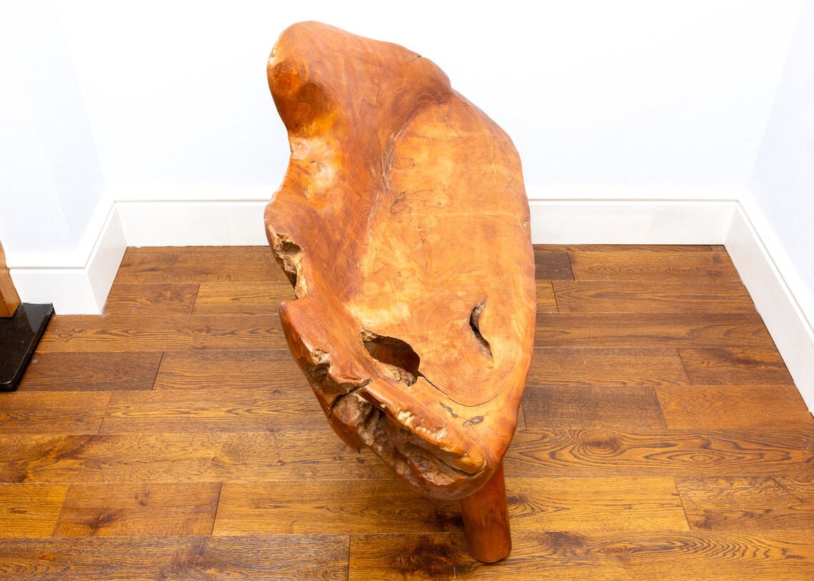 Magnificent Teak Root Bench Sculptural Natural Outdoors - Etsy