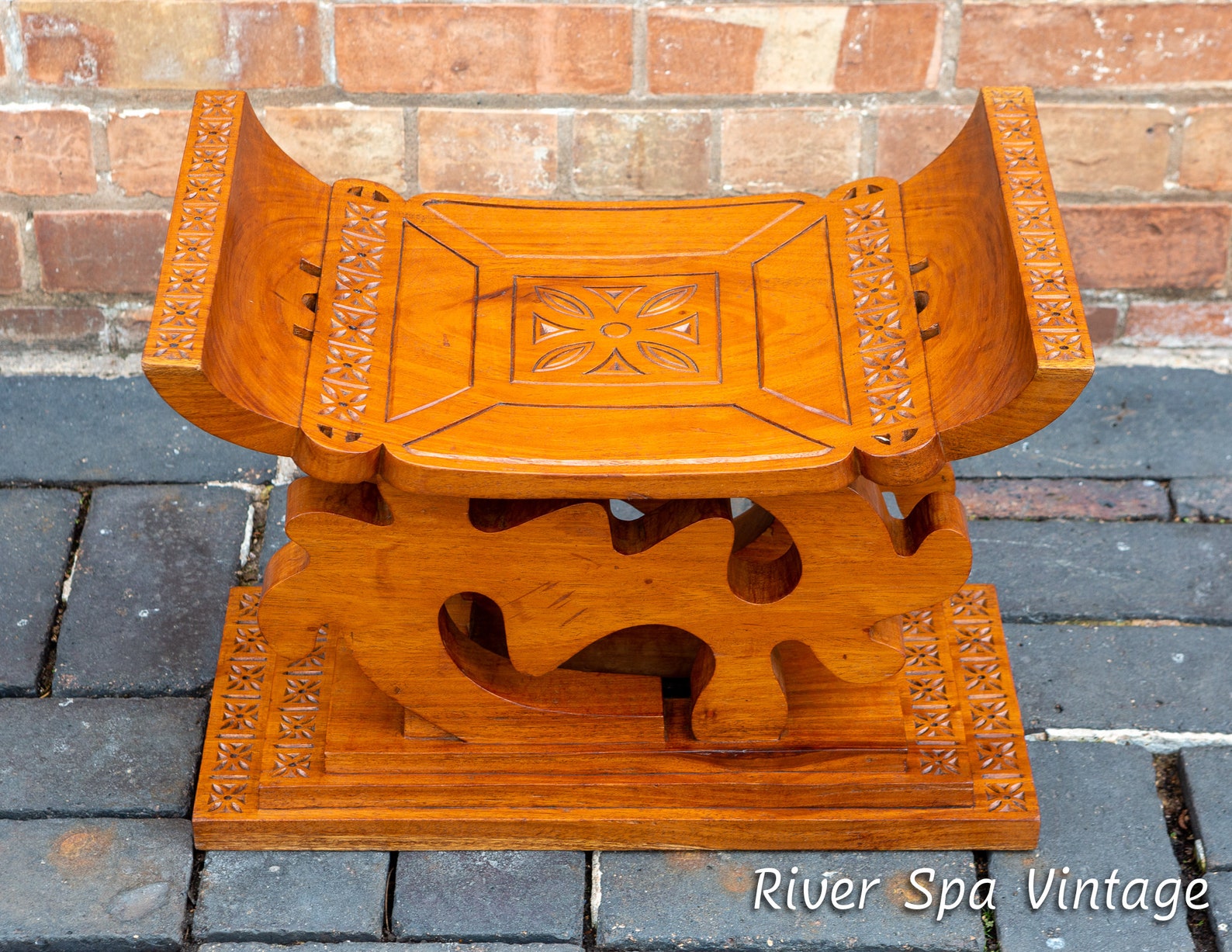 African Tribal Stool Royal Collection Queen Elizabeth Ghana 1960s Mid ...
