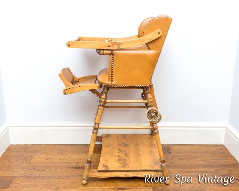 Rare 1930s Children's Metamorphic Beech High Chair, Vintage High Chair ...