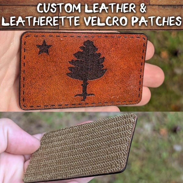 Leather Velcro Patch - Etsy