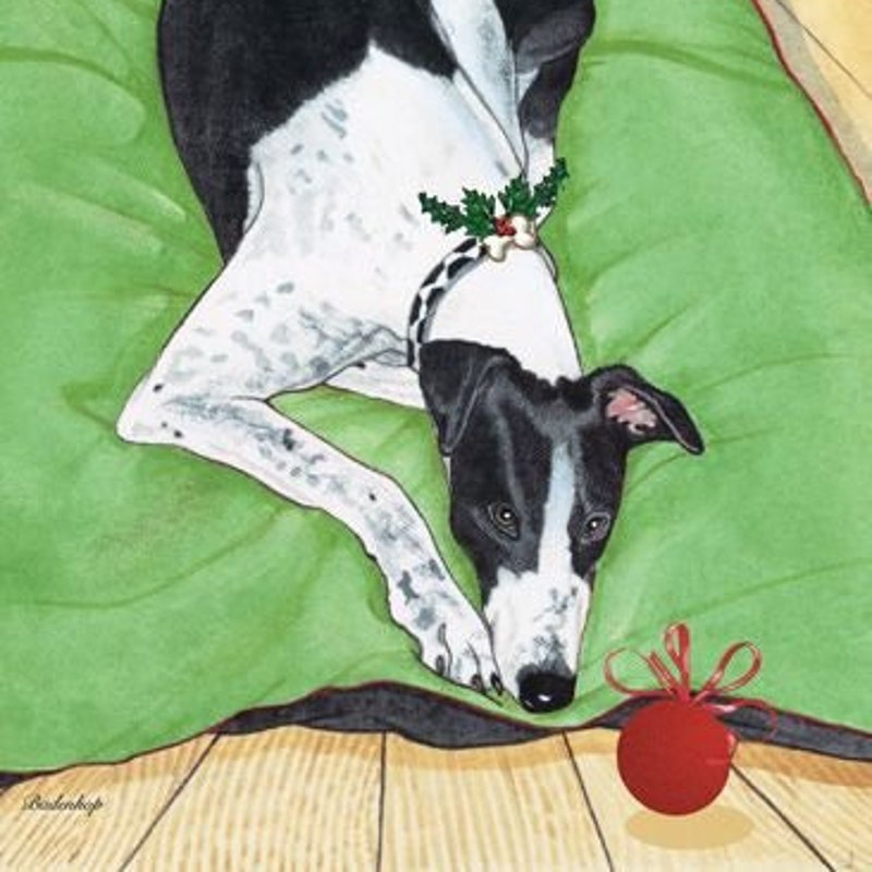Greyhound Christmas Cards - Etsy