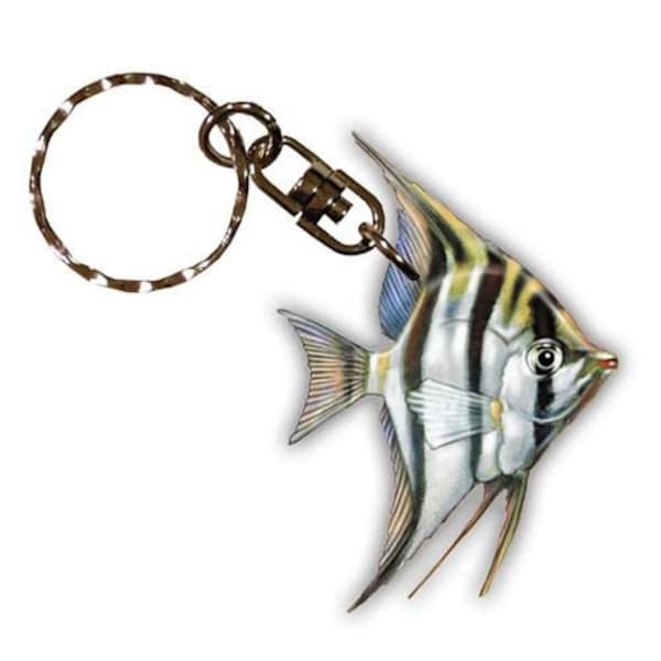 Wooden Fish Keychain - Etsy