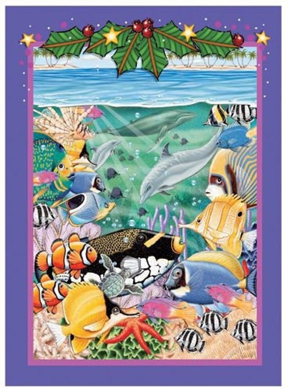 Tropical Fish Christmas Cards Set of 10 Cards & 10 Envelopes - Etsy