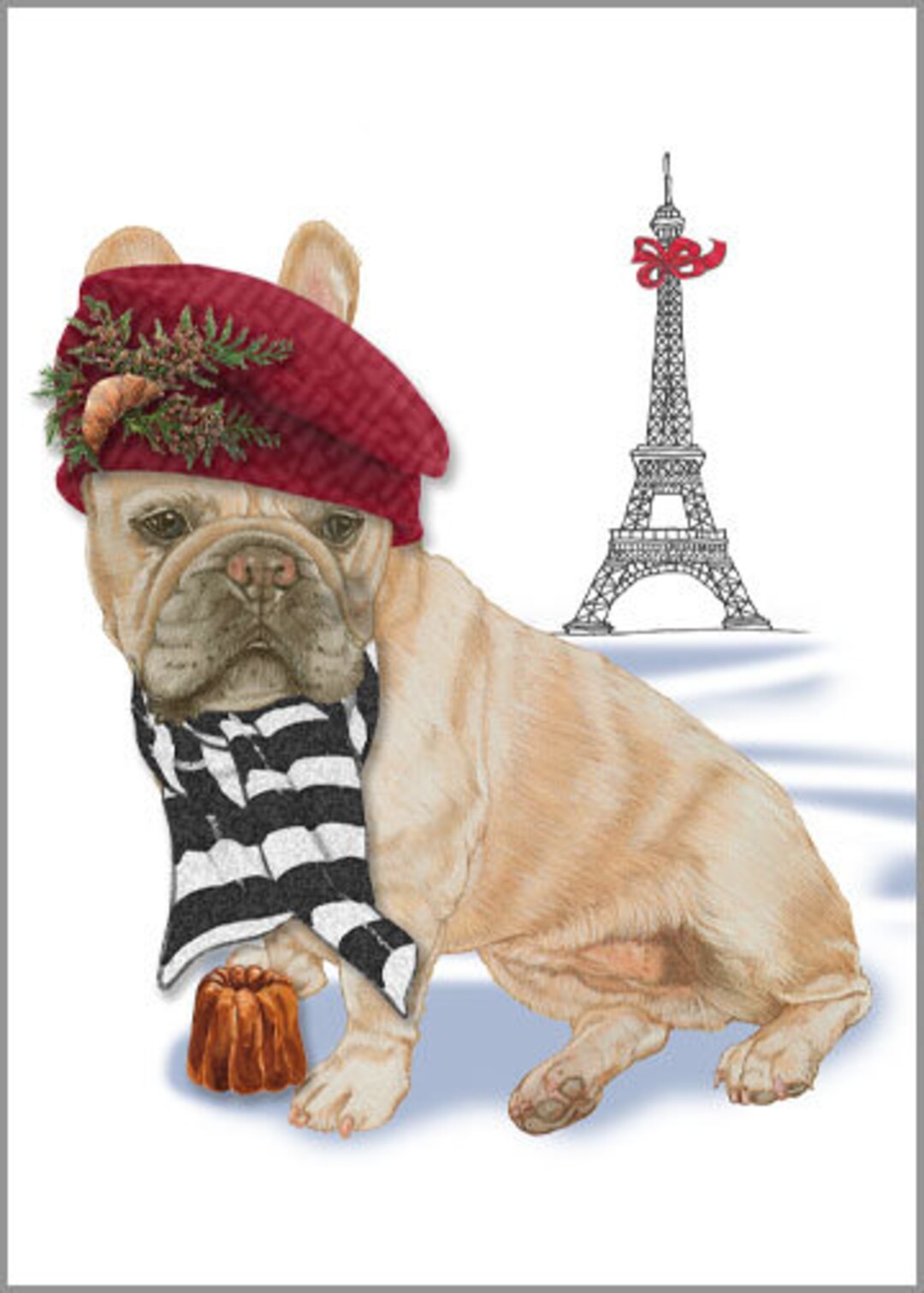 French Bulldog Christmas Cards Set of 10 Cards and 10 Envelopes - Etsy