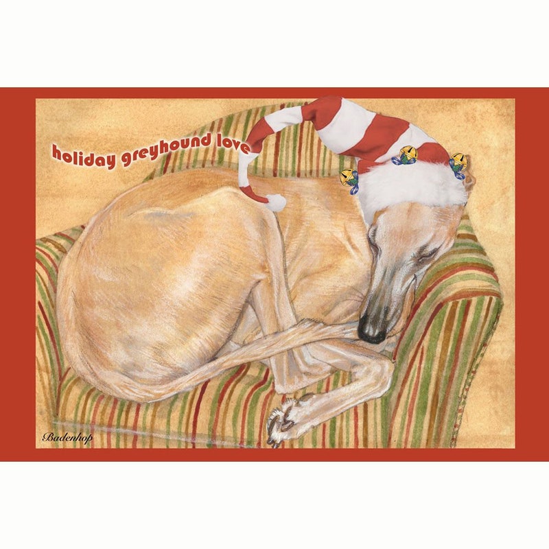 Greyhound Christmas - Etsy