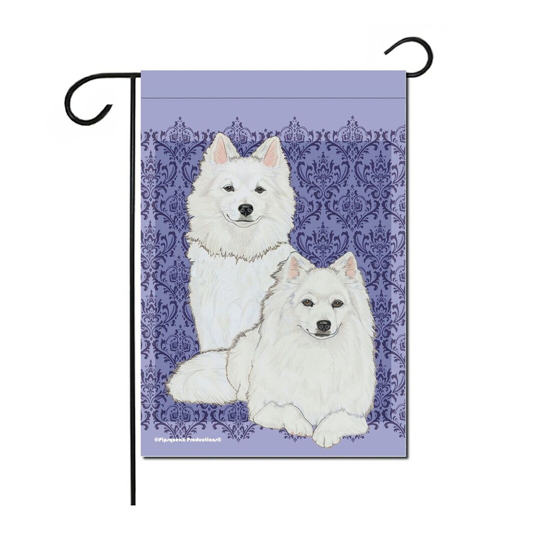 American Eskimo Garden Flag Double Sided, 12” X 18” Yard Art Decor - Etsy