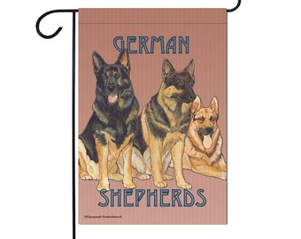 German Shepherd Garden Flag - Etsy