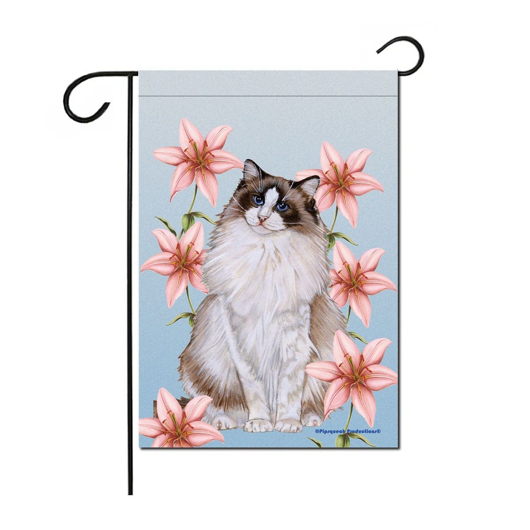 Ragdoll Cat Garden Flag Double Sided, 12" X 18" Yard Art Decor - Etsy