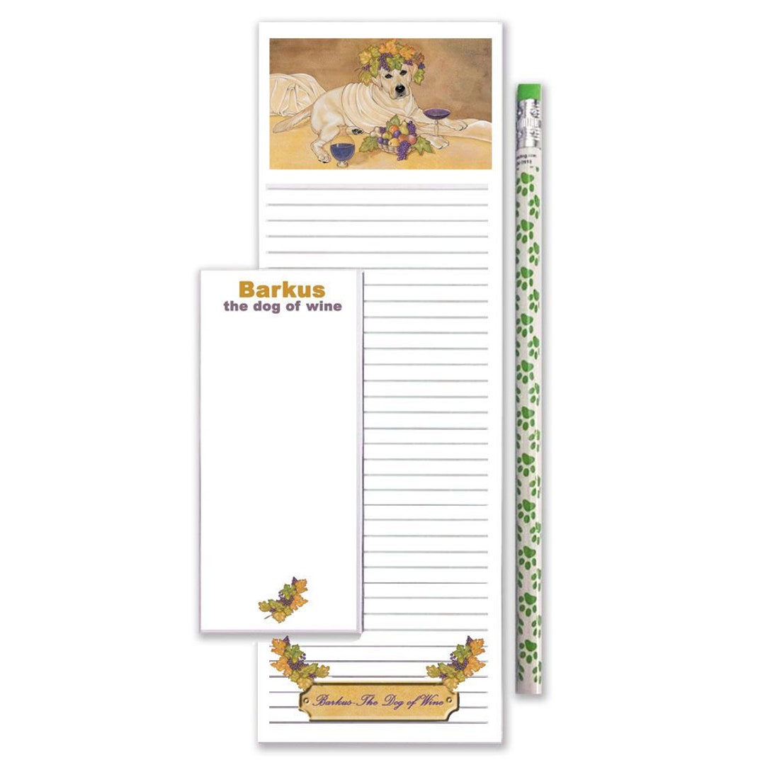 Labrador Retriever Yellow Lab to Do List Magnetic Shopping Pad Notepad ...