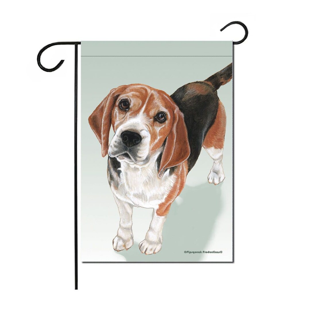 Beagle Garden Flag Double Sided, 12” X 18” Yard Art Decor - Etsy