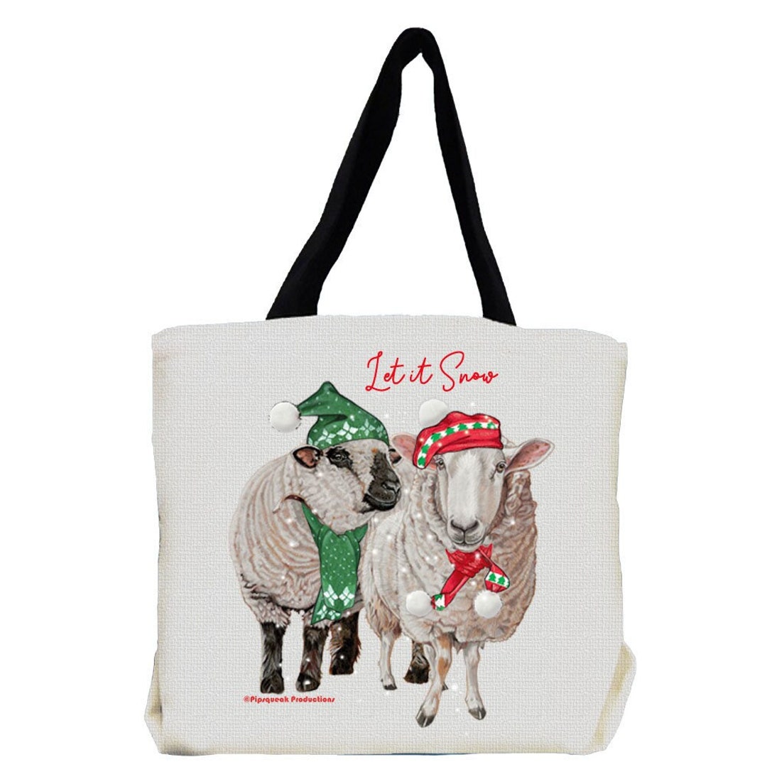 Sheep Cheviot and Hampshire Sheep Christmas Tote Bag - Etsy
