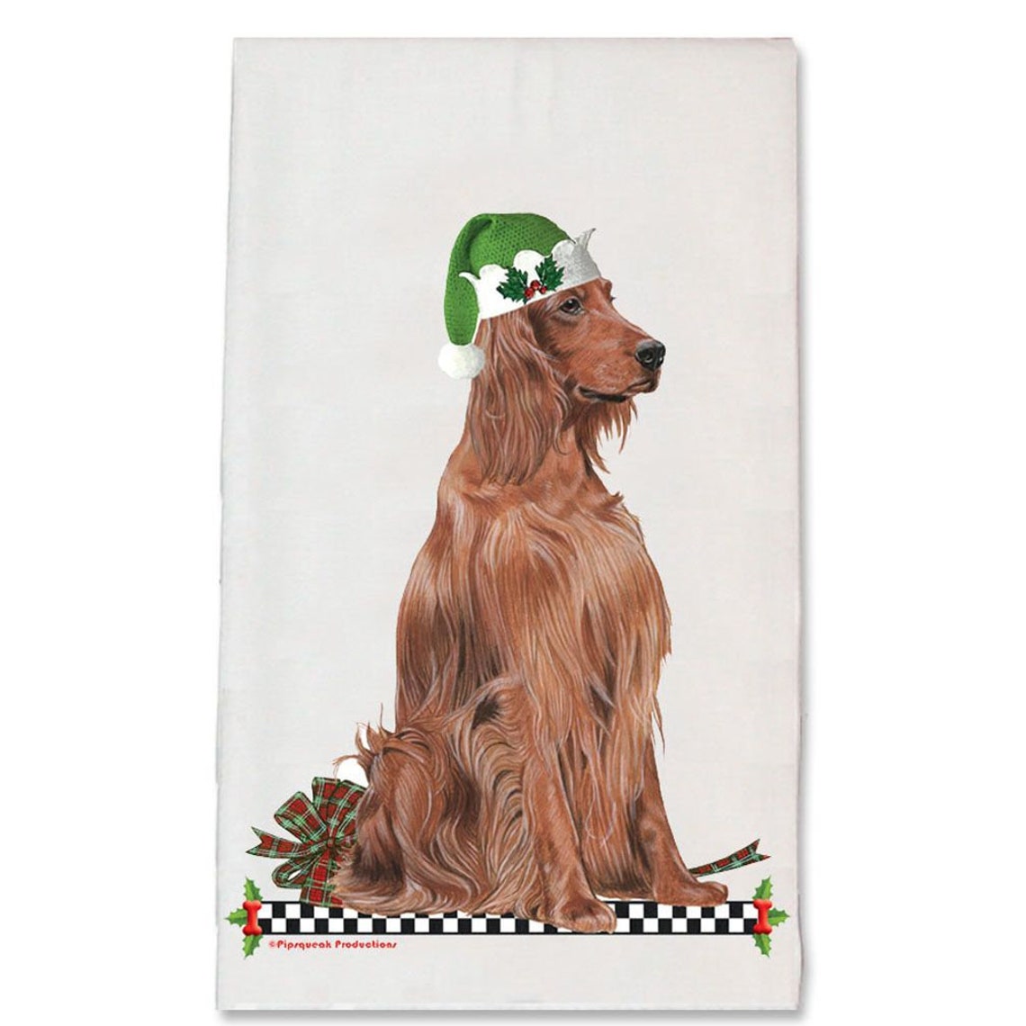 Irish Setter Christmas Kitchen Towel Holiday Pet Gifts - Etsy