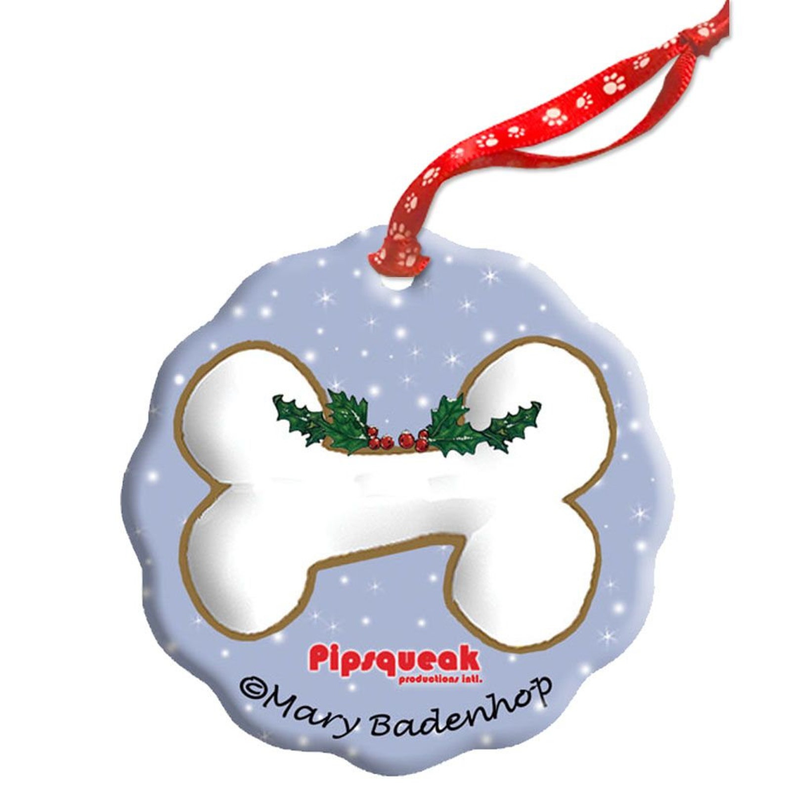 Rottweiler Holiday Porcelain Christmas Tree Ornament Double-sided ...