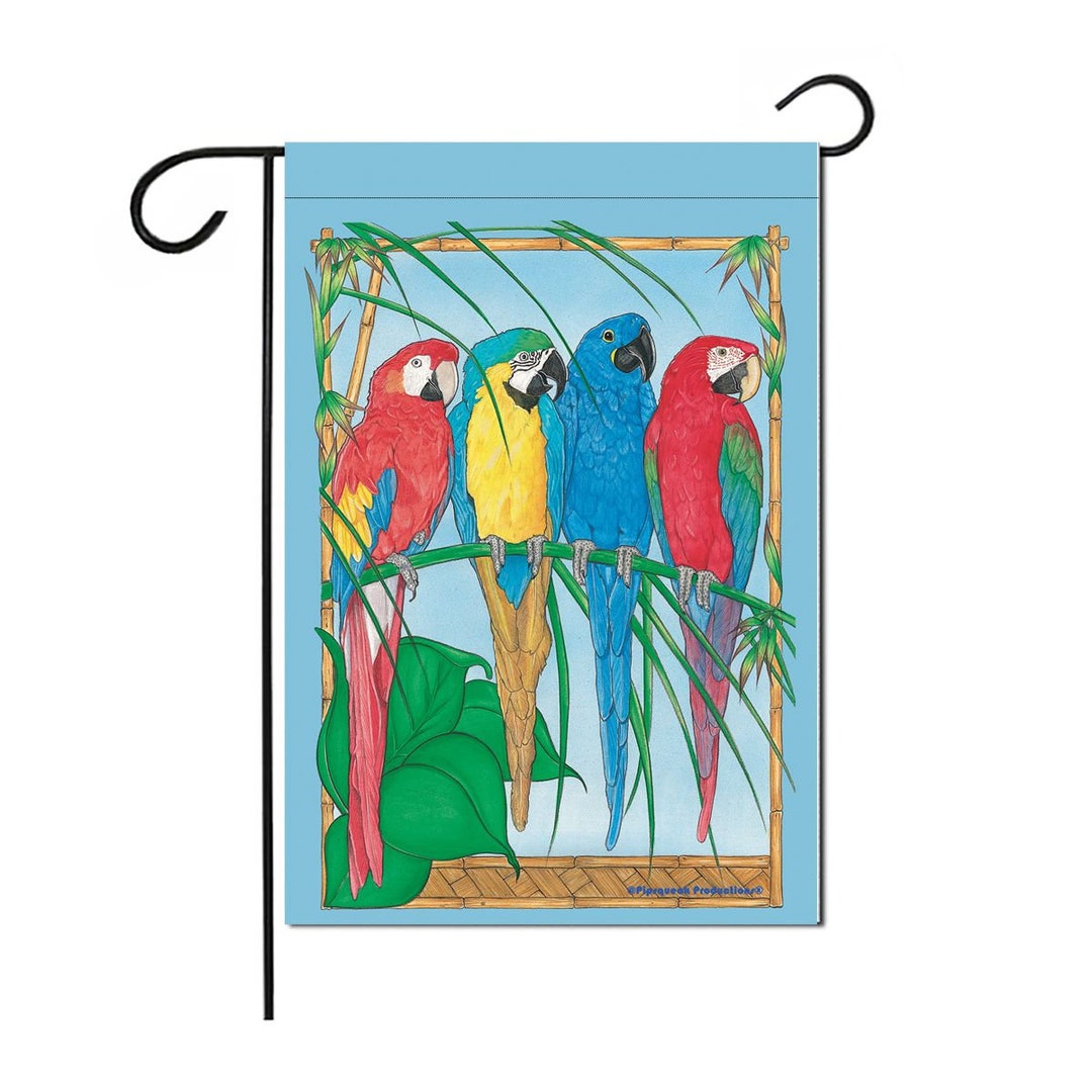 Macaw Parrot Garden Flag Double Sided, 12" X 18" Yard Art Decor - Etsy