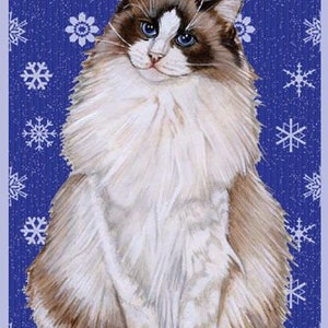 Ragdoll Cat Christmas Cards Set of 10 Cards & 10 Envelopes - Etsy