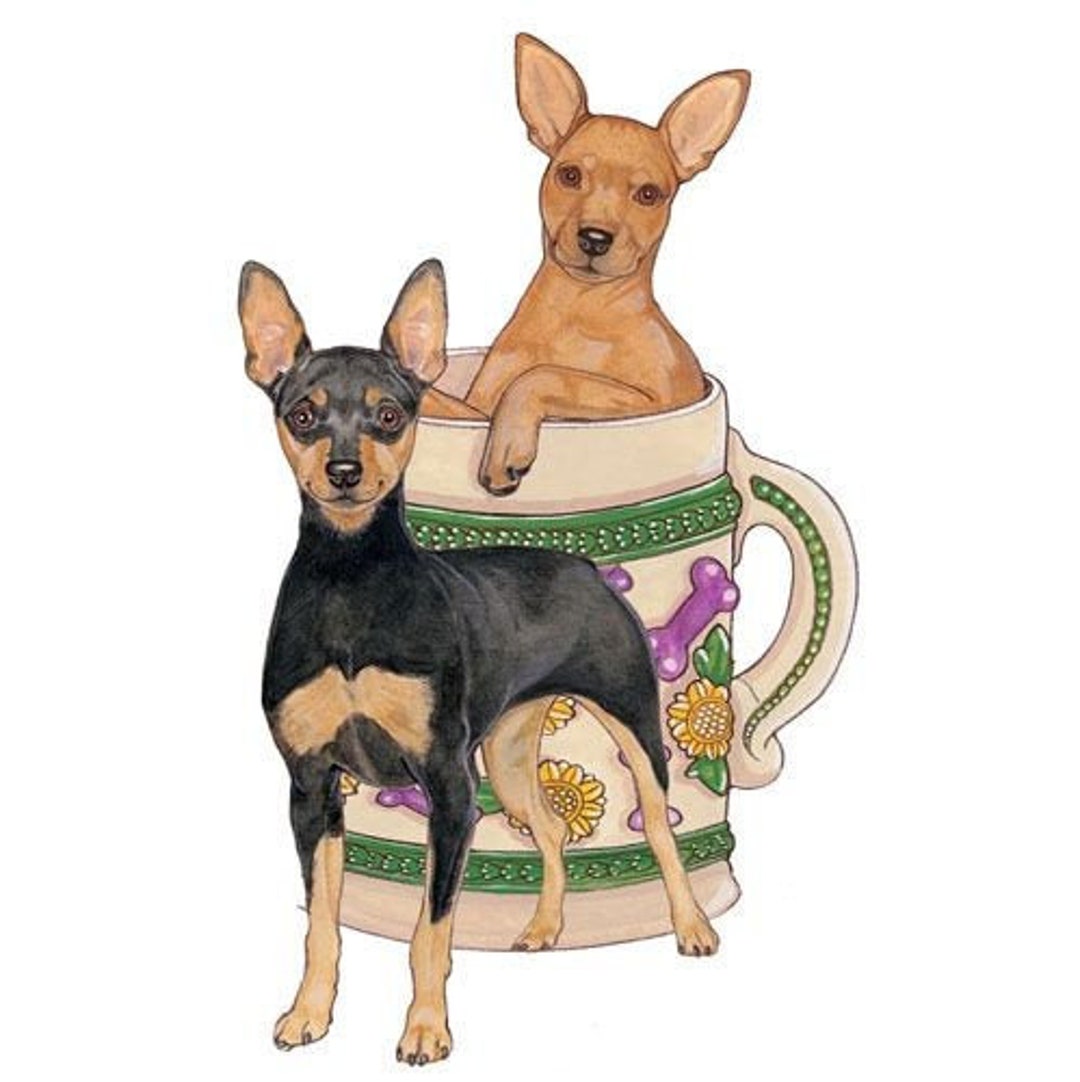 Miniature Pinscher Min Pin Magnet Wooden - Etsy