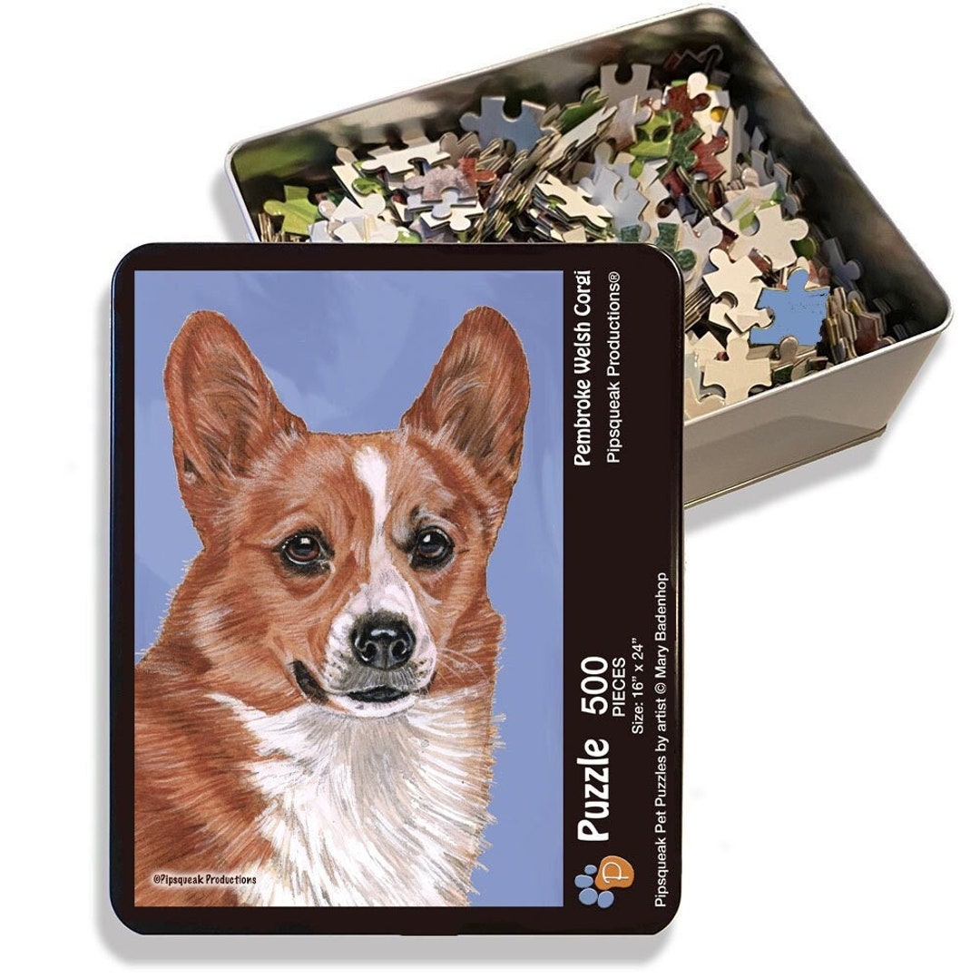 Corgi Dog Art Jigsaw Puzzle, 500-piece in Tin - Etsy