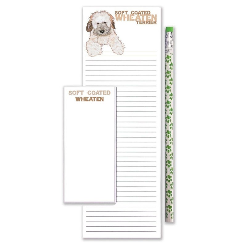 Wheaten Terrier to Do List Magnetic Shopping Pad Notepad & - Etsy
