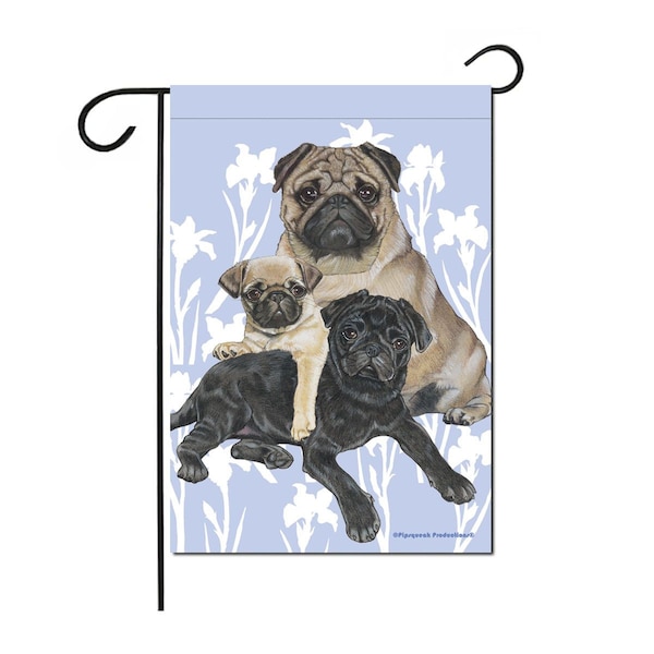 Pug Garden Flag - Etsy