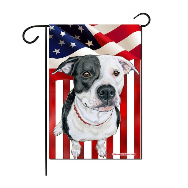 Pit Bull Garden Flag - Etsy
