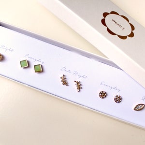 Multi Earring Gift Set 5pairs/leaf Earring Gifts Boxed Set/small ...