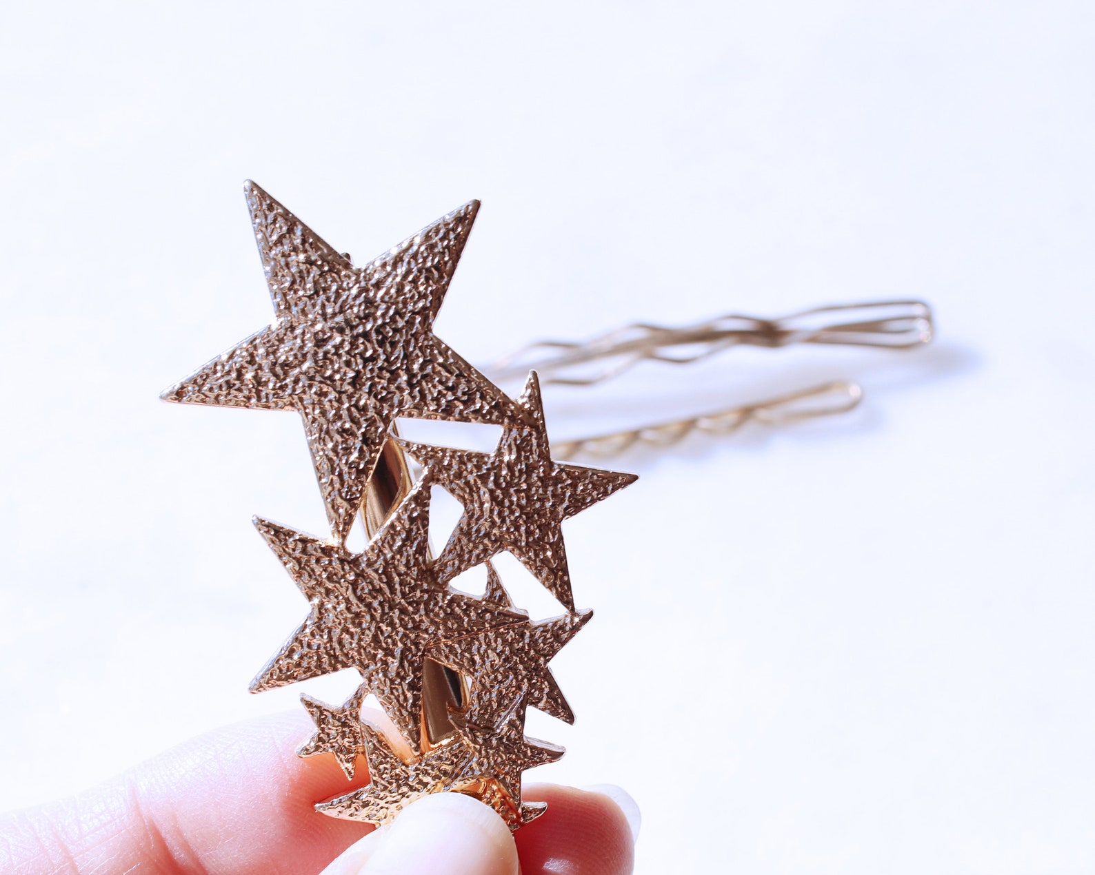 Gold Star Cluster Hair Clip, Celestial Hair Pin - Etsy