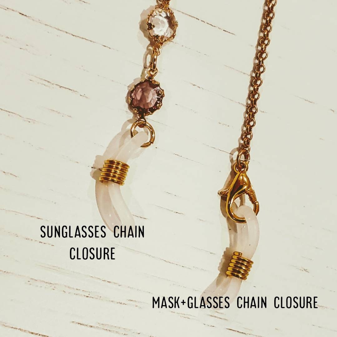 Gold Paperclip Glasses Chain. Simple Link Mask Chain. Gold - Etsy