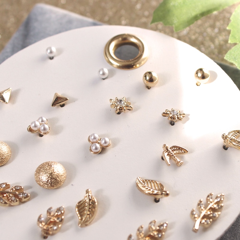 Stud Earrings Set - Etsy