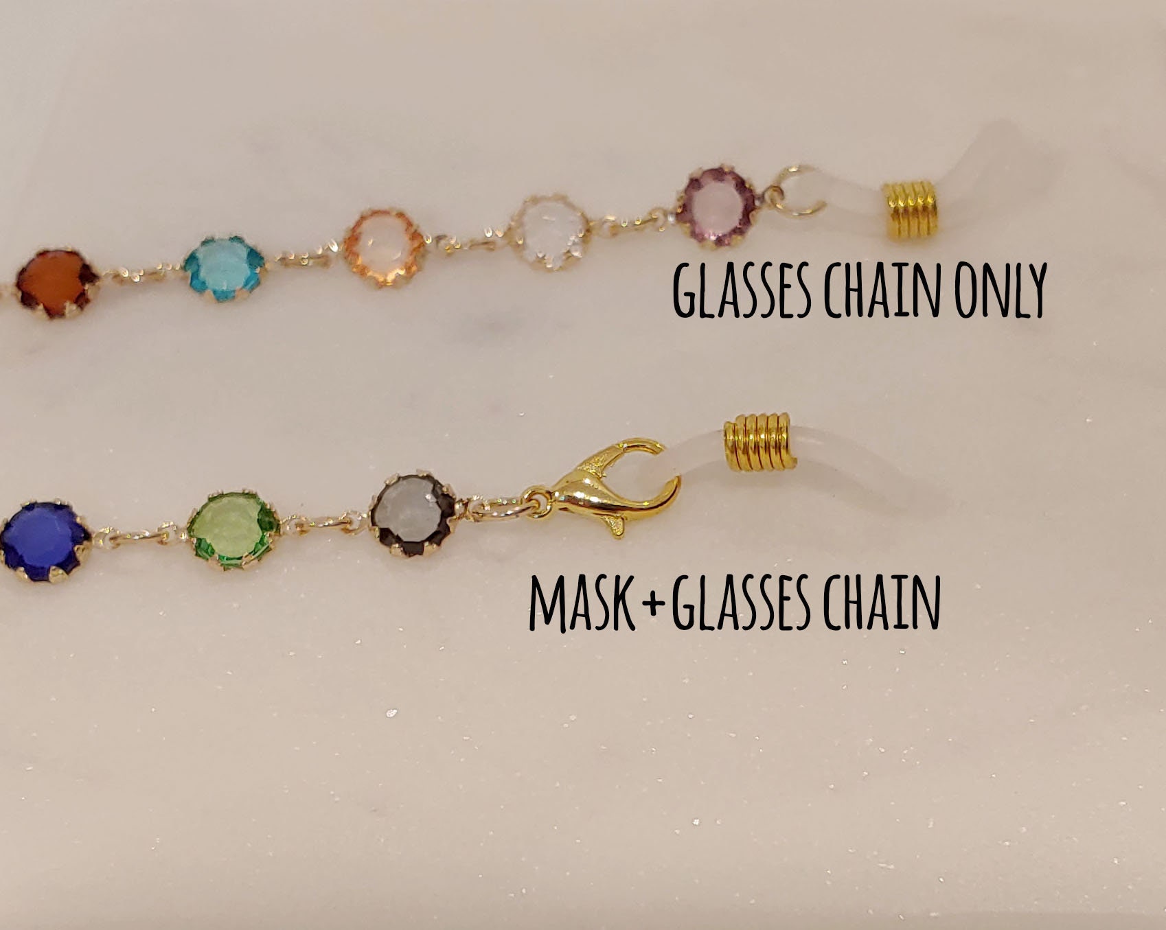 Gold Paperclip Glasses Chain. Simple Link Mask Chain. Gold - Etsy