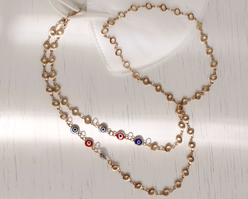 Ethnic Eyes Multi Beads Glasses Chain Face Mask Chain | Etsy