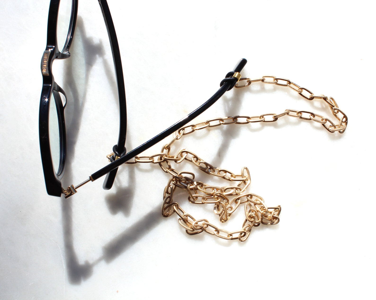 Gold Paperclip Glasses Chain. Simple Link Mask Chain. Gold - Etsy
