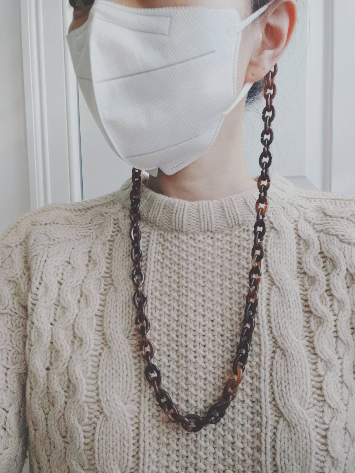 Sophisticated Brown Tortoise Shell Chunky Chain Sunglasses - Etsy