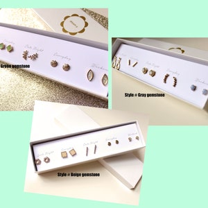 Multi Earring Gift Set 5pairs/leaf Earring Gifts Boxed Set/small ...