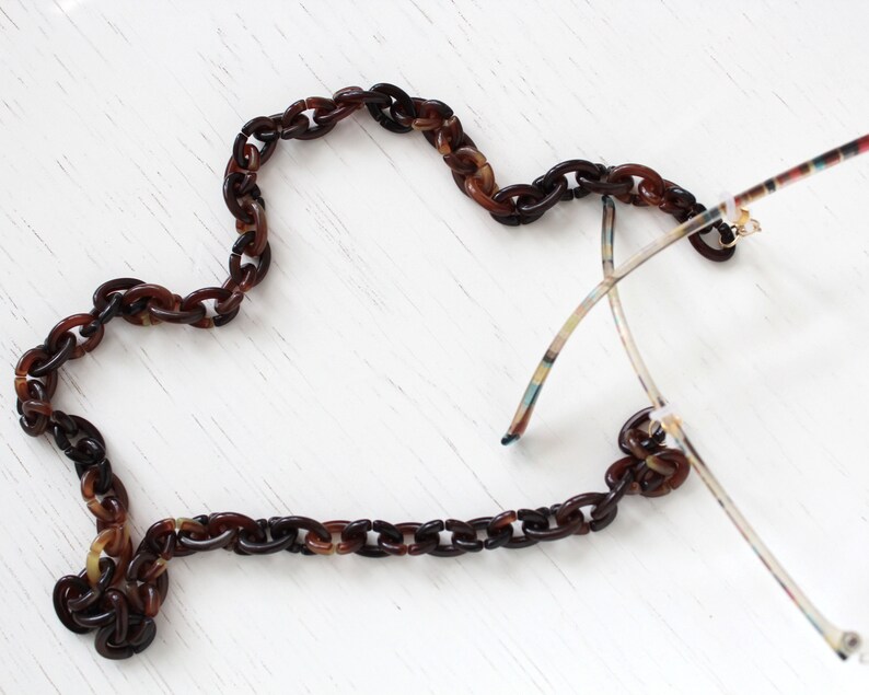 Trending Turquoise Tortoise Shell Chunky Chain Sunglasses - Etsy