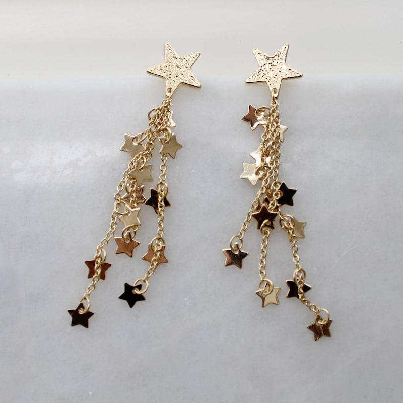 Star Earrings - Etsy